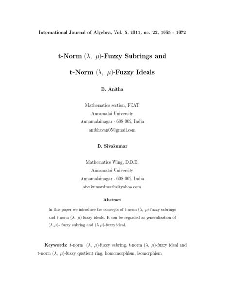 t norm lam mu fuzzy subring pdf ring mathematics