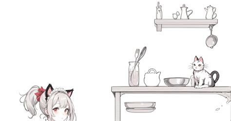 女の子 Kitchen Maid Cat Sdaiのイラスト Pixiv