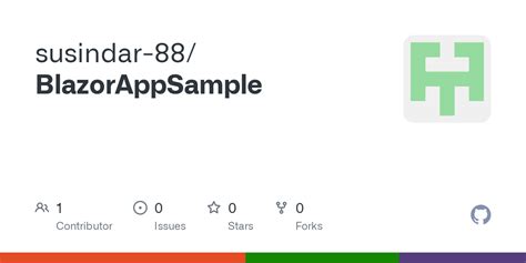 Github Susindar Blazorappsample