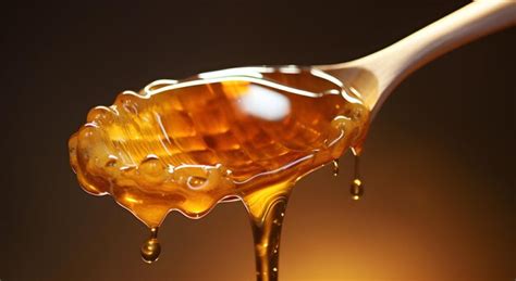 Premium Photo Honey Spoon