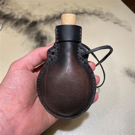 Diy Leather Crafting Kit Leather Flask Etsy