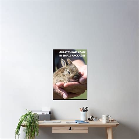 Póster Las Grandes Cosas Vienen En Paquetes Pequeños De Ladybella934
