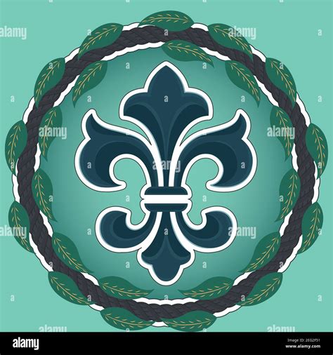 Fleur De Lis Medieval Heraldry Decoration Vector Stock Vector Image
