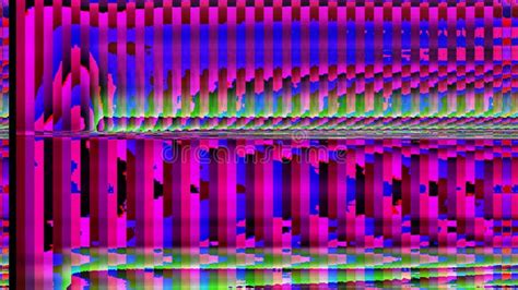 Digital Signal Showing Interference And Distortion Stock Footage