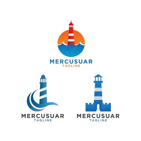Premium Vector Mercusuar Logo Design Template