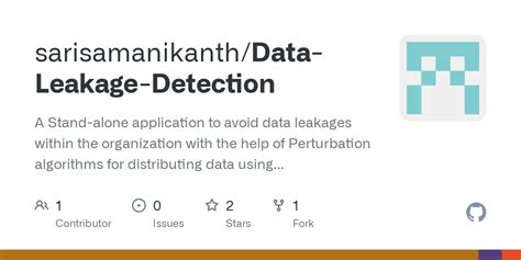 Github Sarisamanikanthdata Leakage Detection A Stand Alone Application To Avoid Data