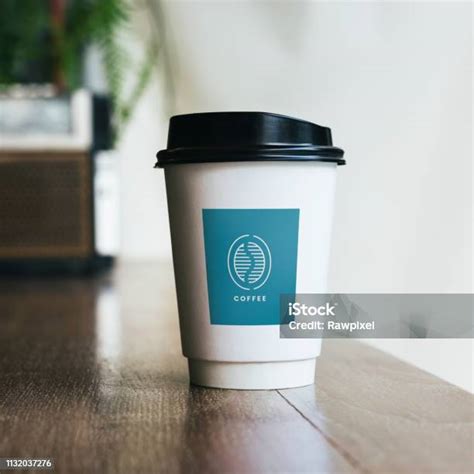 Desain Mockup Cangkir Kertas Kopi Sekali Pakai Foto Stok Unduh Gambar