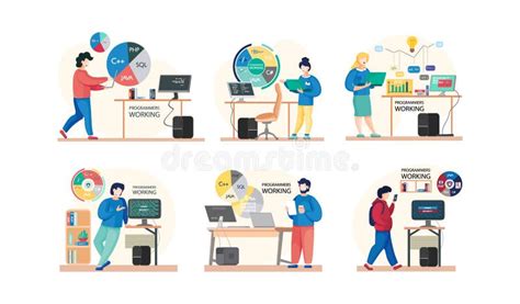 Programmer Engineering And Coding Programmer Working On Web