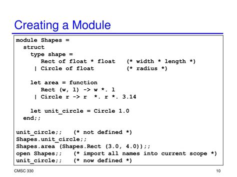 Ppt Cmsc 330 Organization Of Programming Languages Powerpoint