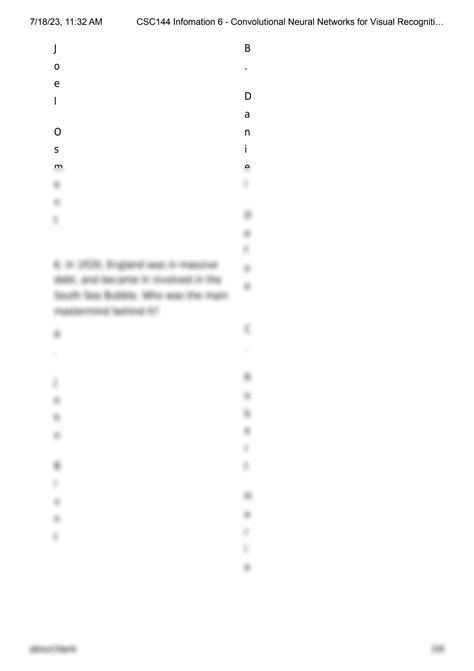 SOLUTION Csc144 Infomation 6 Convolutional Neural Networks For Visual