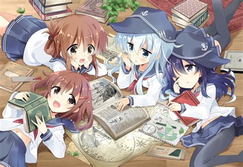 обои Коллекция Kantai Akatsuki Kancolle Hibiki Kancolle Ikazuchi
