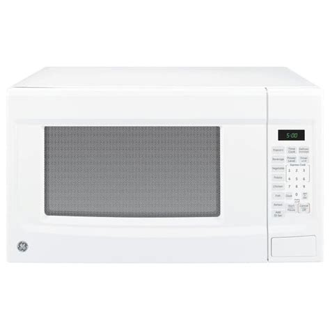 Ge 14 Cu Ft 1100 Watt Countertop Microwave In White Gcst14s1