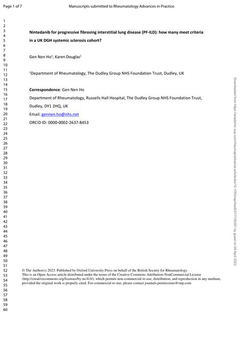 Pdf Nintedanib For Progressive Fibrosing Interstitial Lung Disease