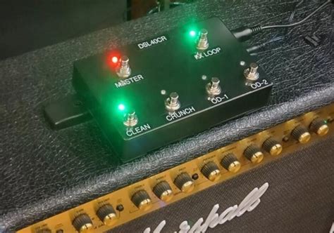 custom 6 way midi footswitch for marshall dsl40cr dsl100hr pedl 91016 style ebay