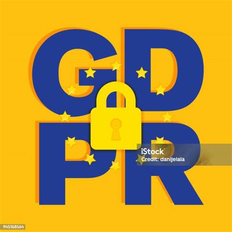 일반적인 데이터 보호 규정 Gdpr 벡터 일러스트 레이 션 0명에 대한 스톡 벡터 아트 및 기타 이미지 0명 2018년