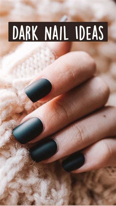 6 Best Dark Nail Ideas Dark Nails Nail Art Black Nails