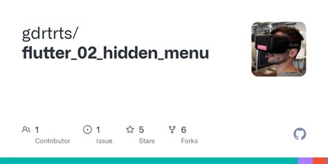 GitHub Gdrtrts Flutter Hidden Menu