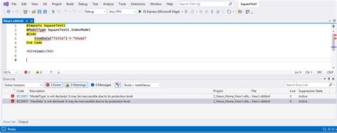 Visual 2022 Vbnet Issue Modeltype And Viewdata Are Not Declared