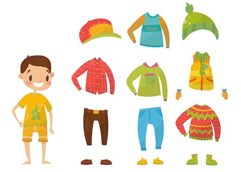 Colección De Ropa Para Niños Conjunto De Ropa Y Accesorios