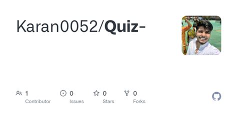 Karan Raj On Linkedin Github Karan0052quiz