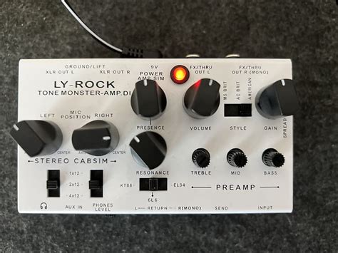 Ly Rock Tone Monster Simplifier Clone 2022 White Reverb
