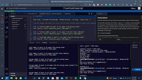 World Cup Database Build A World Cup Database Backend Development