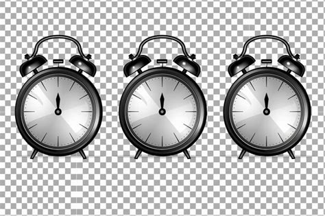 Timers Icon Set On Transparent Background Stopwatch Symbol Countdown Timer Vector Premium AI