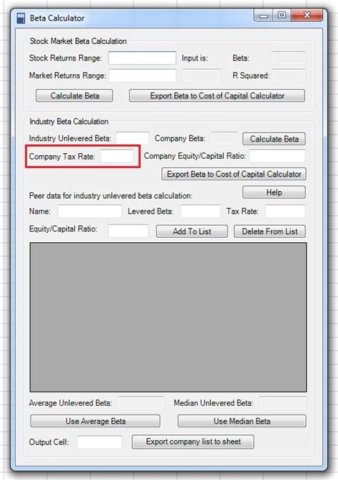 Beta Calculator Tutorial Analystix