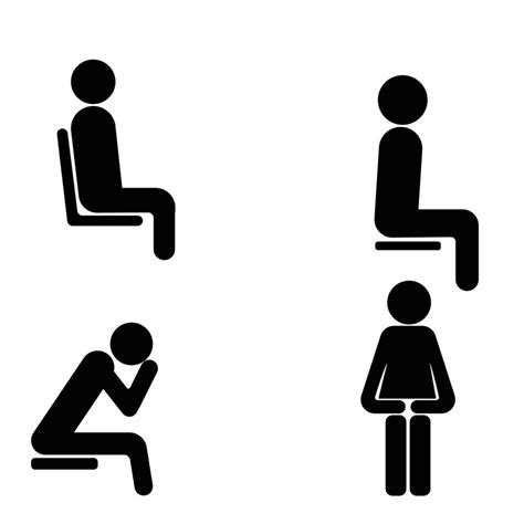 Icono De Persona Sentada 16831608 Vector En Vecteezy