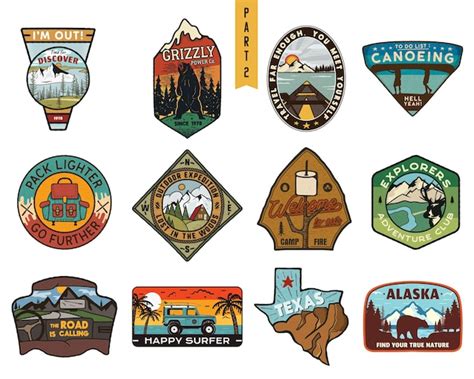 무료로 다운로드 가능한 모험 배지 벡터 And 일러스트 Freepik