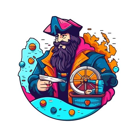 Recovery Navigator Mascot Logo Premium Ai Generated Vector