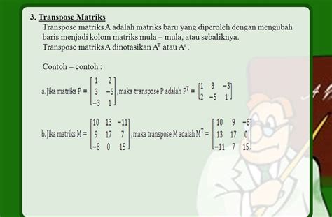 Mira Agustina Transpose Kesamaan Dua Matriks Dan Penjumlahan Matriks