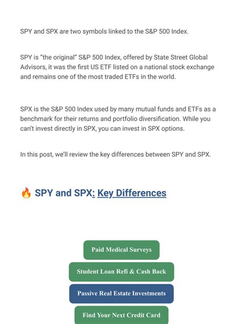 Physician On FIRE SPY Vs SPX Key Differences Milled