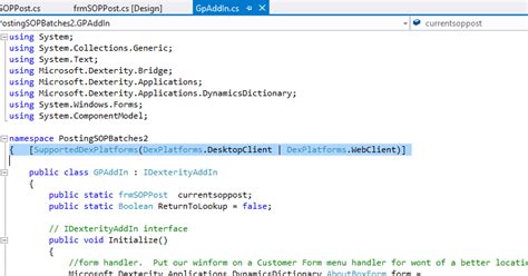VST Rendering WinForms In Microsoft Dynamics GP Web Client