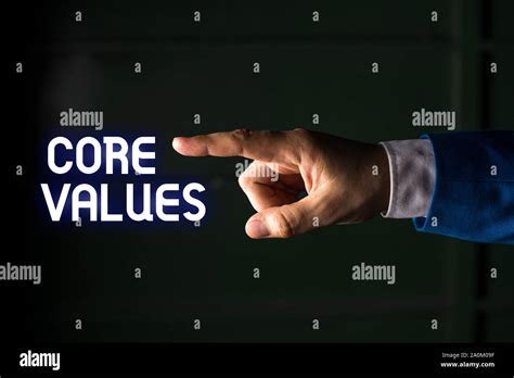 Handwriting Text Writing Core Values Conceptual Photo Belief
