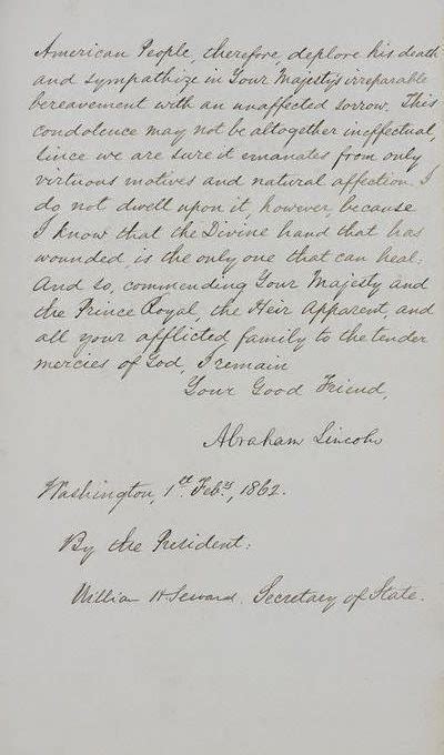 Antiques And Teacups Royal Archives Letter From A Lincoln To Queen