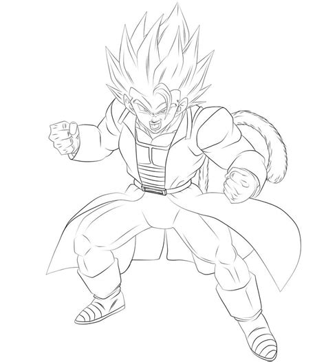 Super Saiyayin 2 Ryu Lineart By Kirotoblack On Deviantart