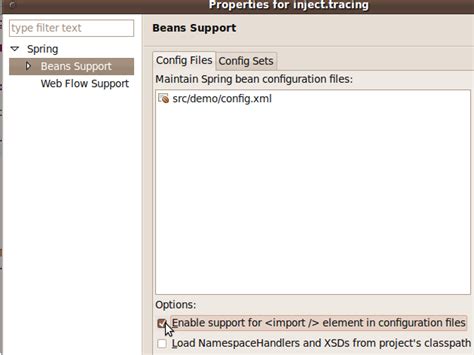 xml spring eclipse referenced bean not found warning when using