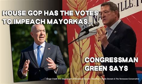 House Republicans Have The Votes To Impeach Mayorkas Congressman Green