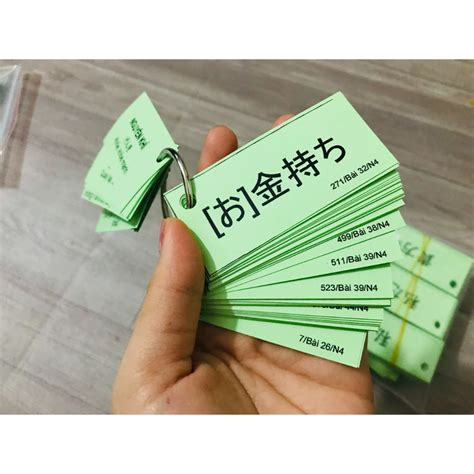 Mua Bộ flashcard Học Kanji Từ Vựng N4 Bài 26 50 Theo giáo trình