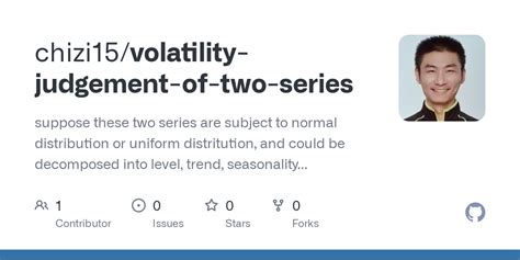 Github Chizi Volatility Judgement Of Two Series Suppose These Two