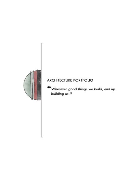 Architecture Training Portfolio Pdf