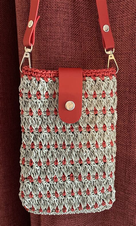 Crochet Phone Bag Pattern Pdf Crochet Phone Bag With Pocket Etsy Artofit