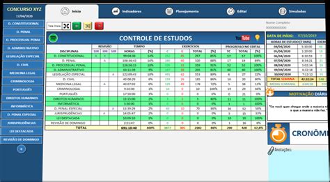 Planilha Do Aprovado A Planilha Oficial De Estudo Para Concursos P Blicos