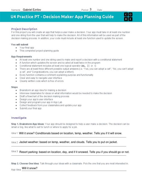 Csp 20 21 U4 Practice Pt Planning Guide Download Free Pdf Mobile