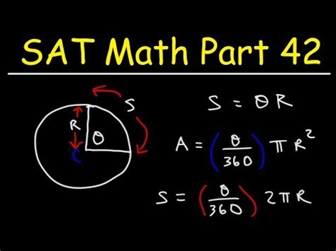 Arc Length And Area Of A Sector In A Circle Video Lecture Mathematics For Digital SAT