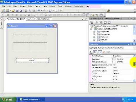 Windows Forms Lesson 9 How To Use The TableLayout Control YouTube