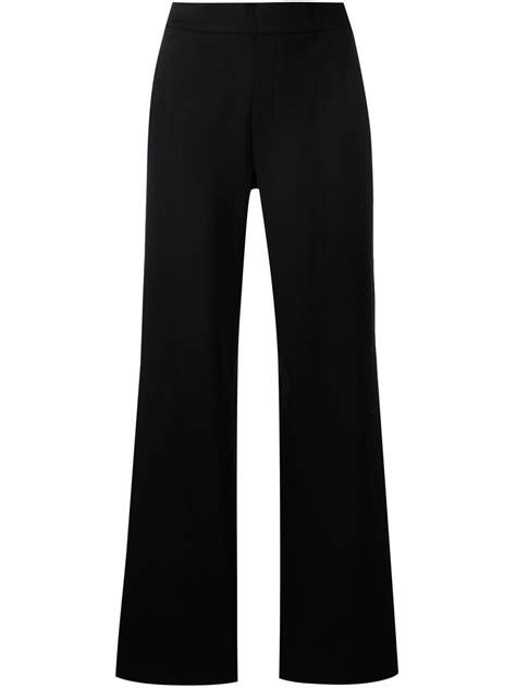 Spanx The Perfect Pant Wide Leg Trousers Black Farfetch Ca