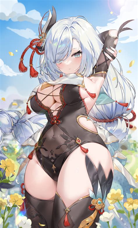 Shenhe Genshin Impact Drawn By Yuia Danbooru Shenhe Genshin Impact Drawn By Yuia Danbooru